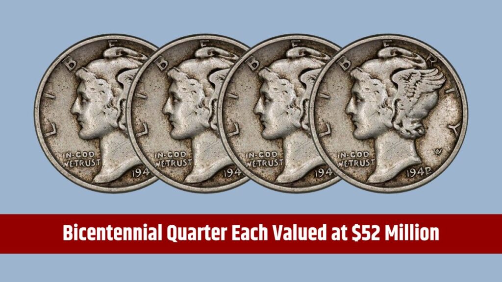 Eight Rare Dimes and a Bicentennial Quarter, Each Valued at $52 Million - Still in Circulation
