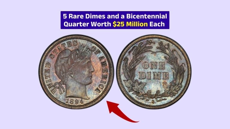 5 Rare Dimes and a Bicentennial Quarter Worth $25 Million Each - Still in Circulation